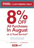 FOODit Offers 8% Money Back at JJ Food Service
